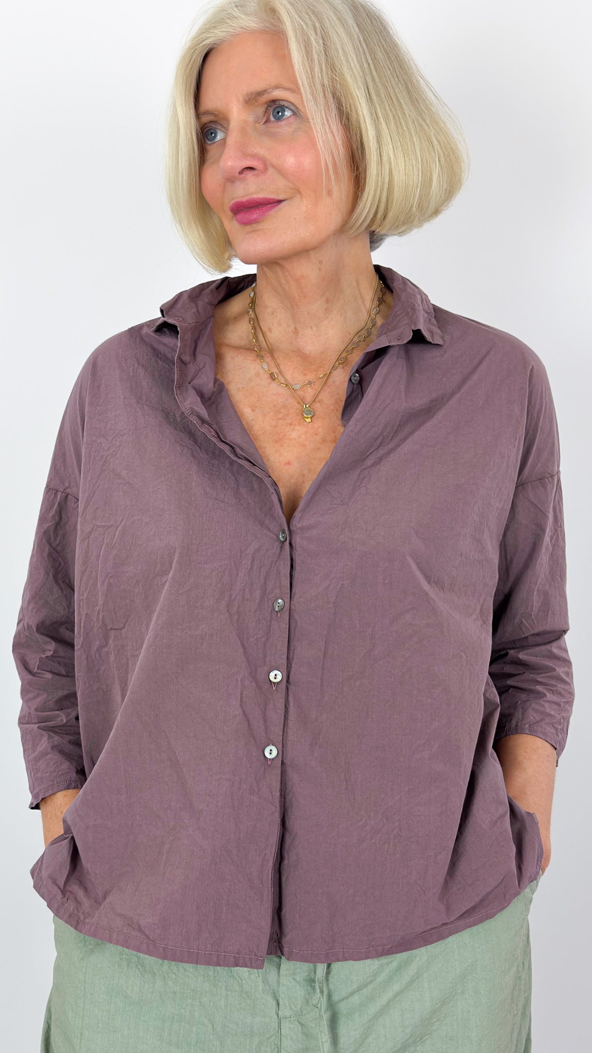Album di Famiglia 12_56 TC Shirt Mauve – Cordelia James